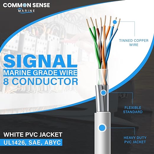 20/8 AWG Signal Marine Grade Wire – Common Sense Marine